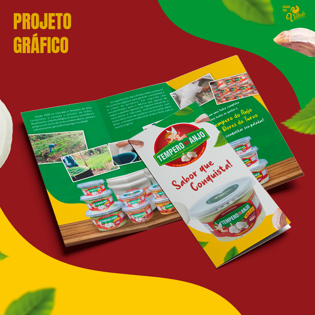 Tempero do Anjo Folder - Projeto Gráfico - Agência de Marketing ...